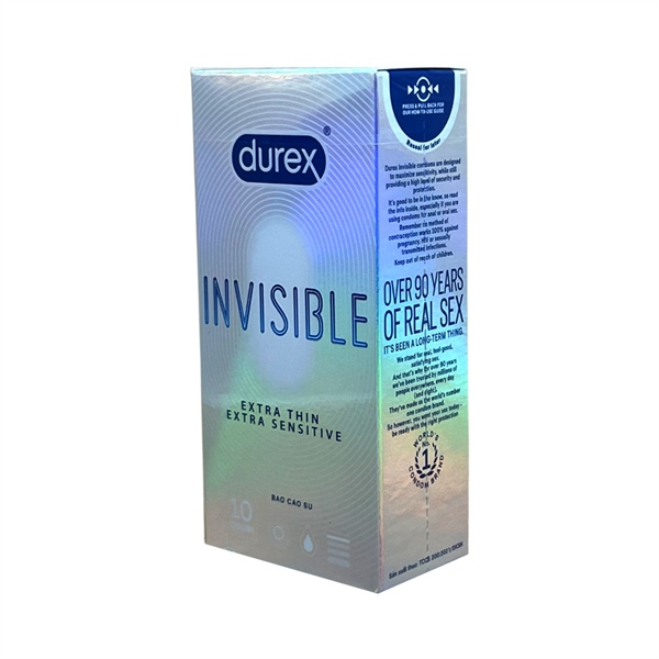 Bao cao su Durex Invisible 10s Bao cao su Durex Invisible là sản