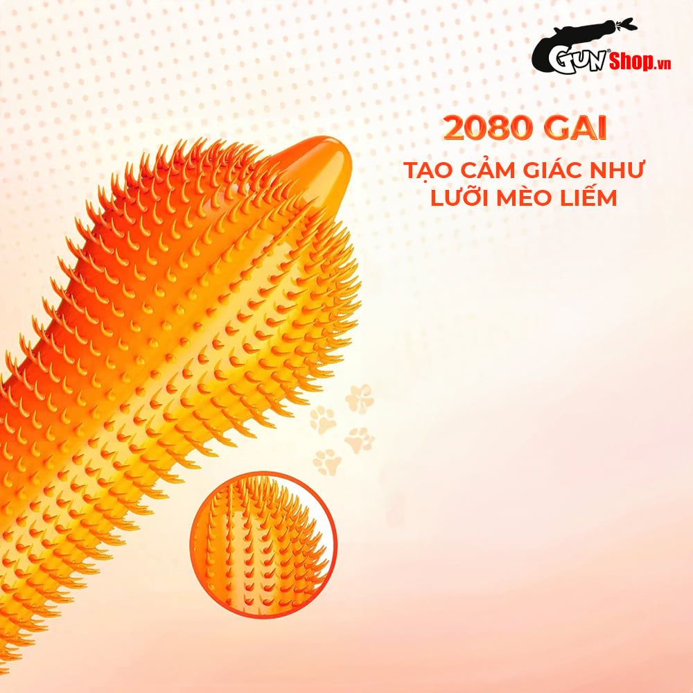 Bao cao su OLO Spike G 2080 gai mềm Hộp 10 cái cao cấp chính hãn