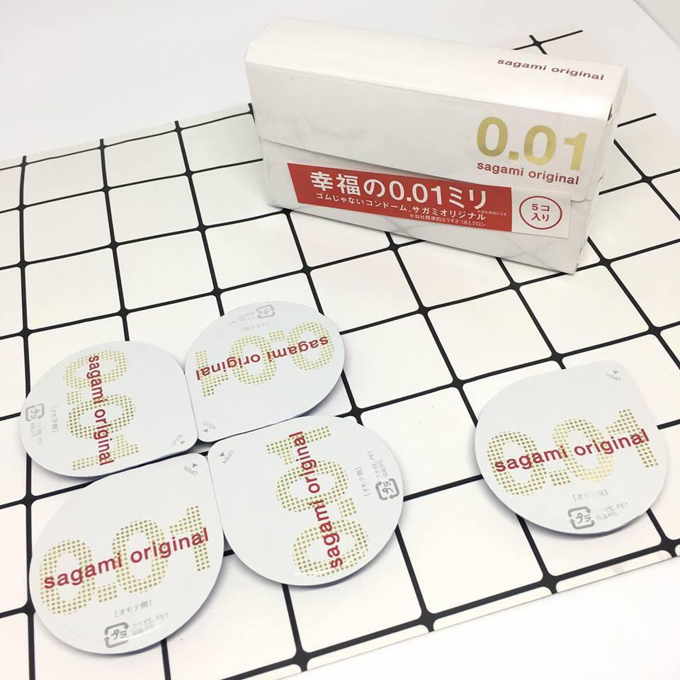 Bao cao su Sagami Original 0.01 siêu mỏng